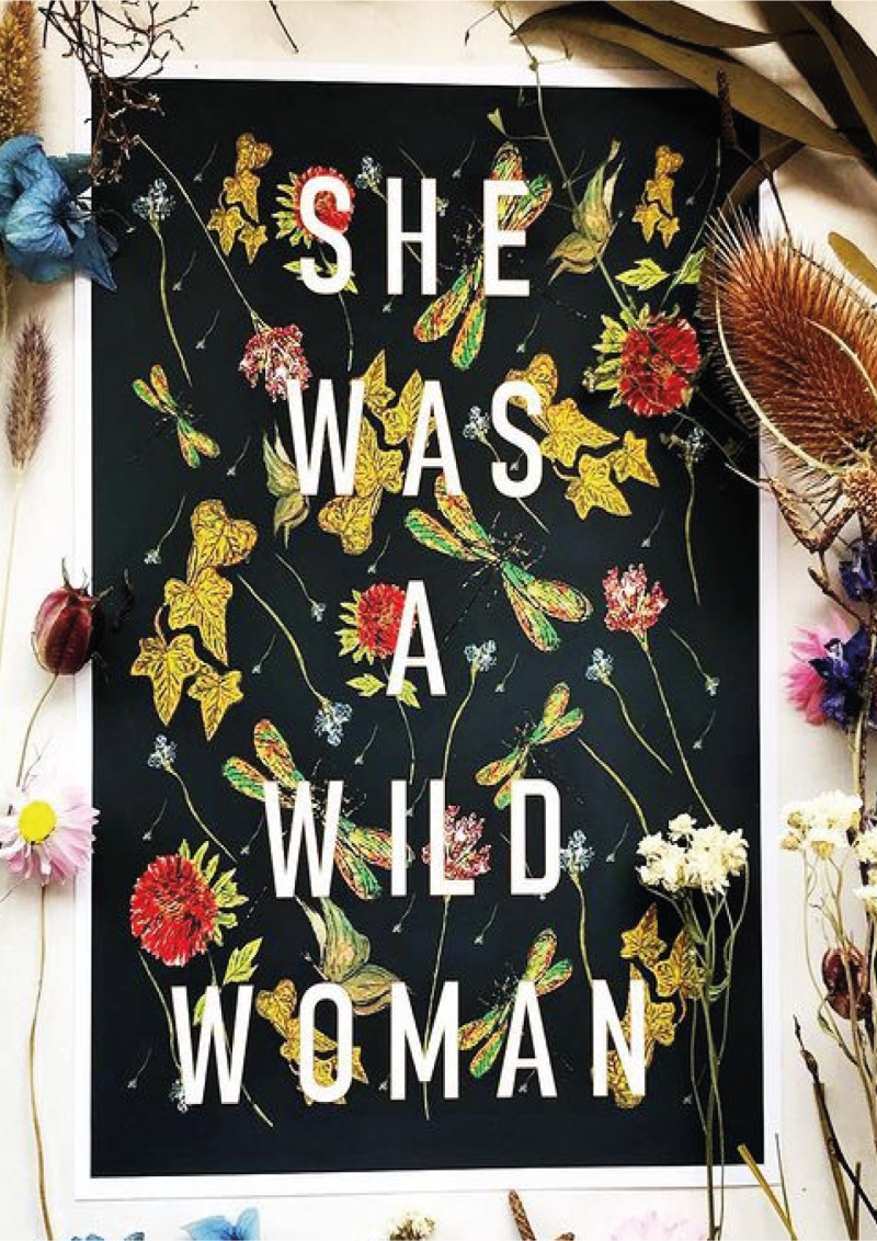 ‘She was a wild woman’ Art Print – The Dartmoor Artist