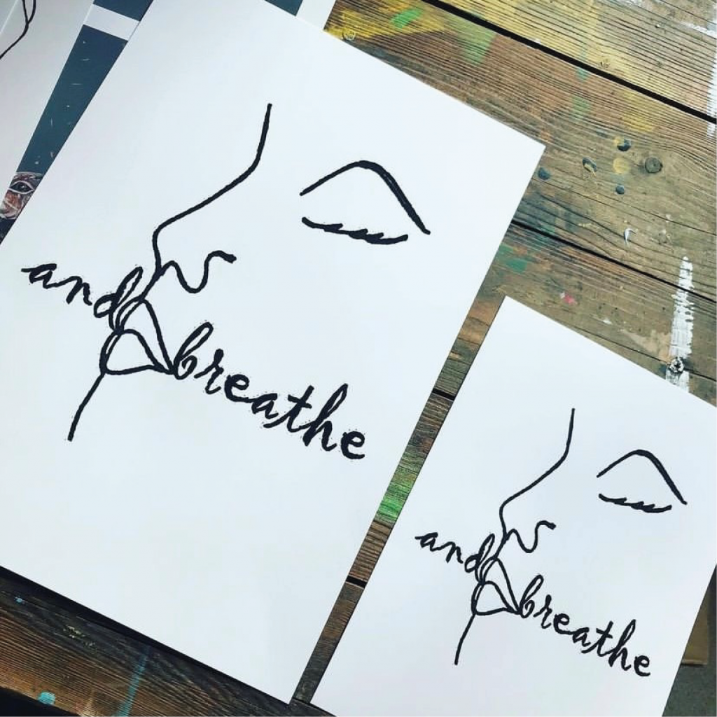 ‘and breathe’ Print Art Print – The Dartmoor Artist