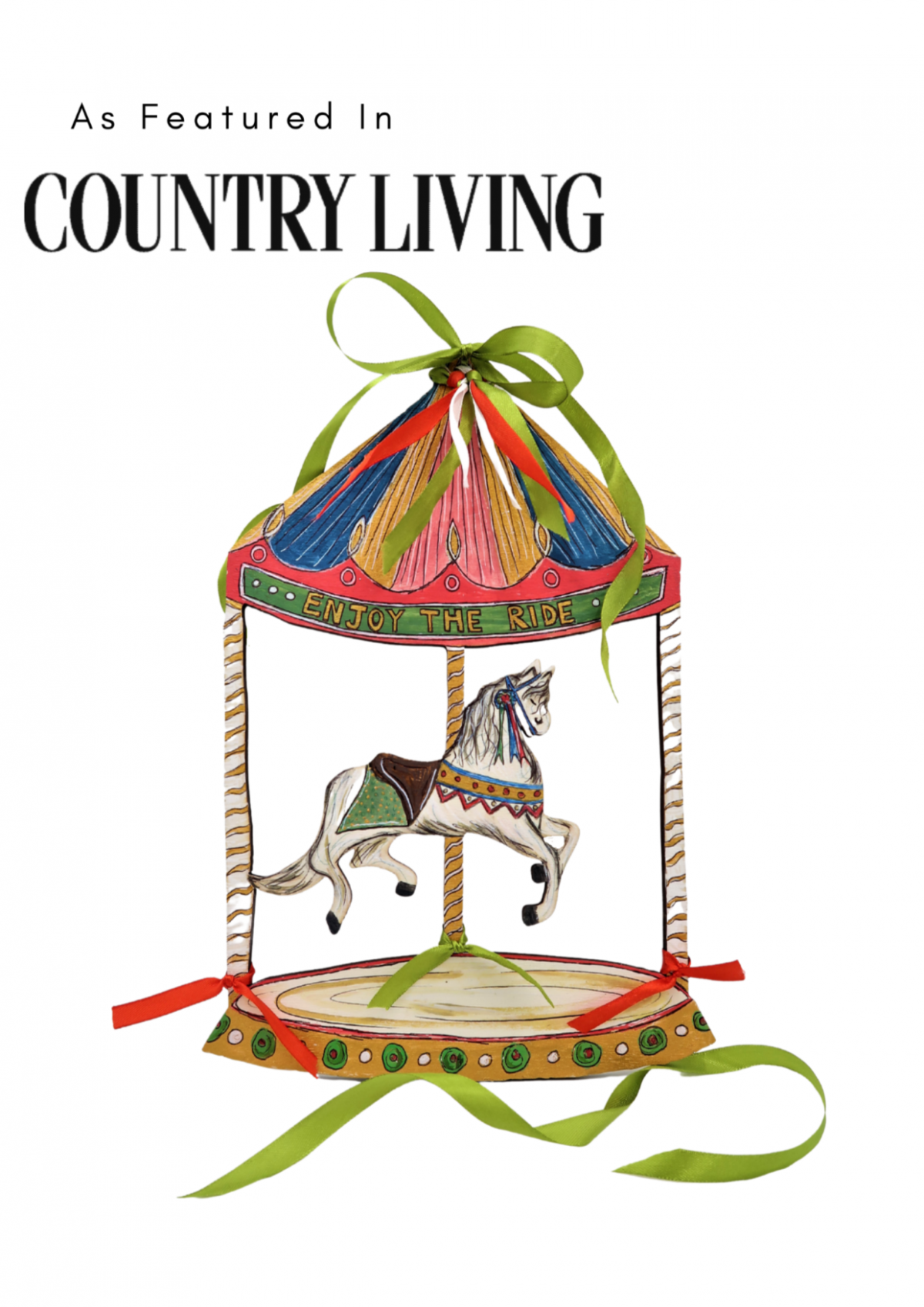 Enjoy the Ride Handpainted Carousel Wall Hanging – The Dartmoor Artist