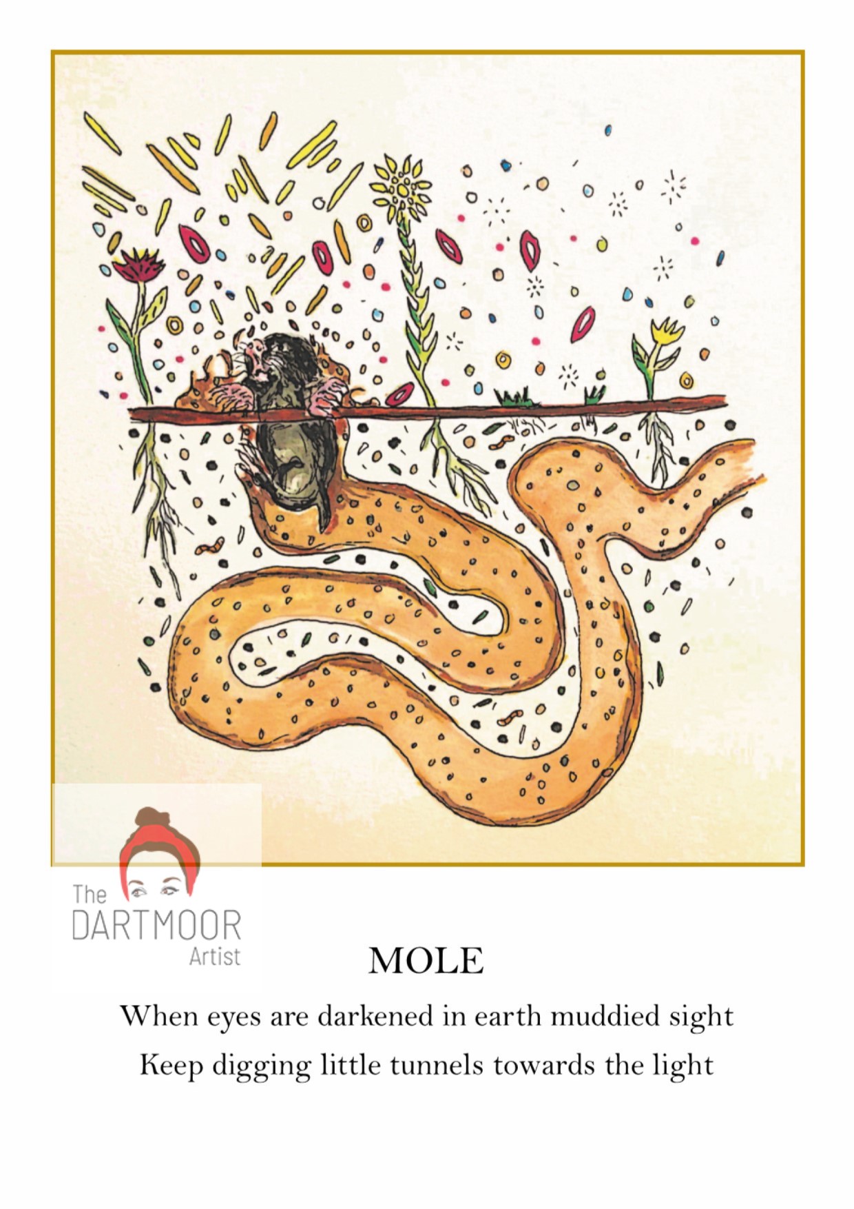 Mole Print – The Dartmoor Artist